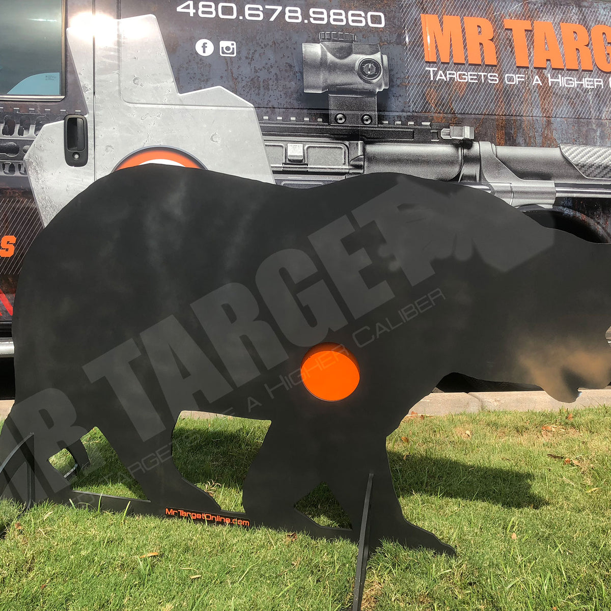 Black Bear – Reactive Steel Animal Hunting Target – Venture Tactical